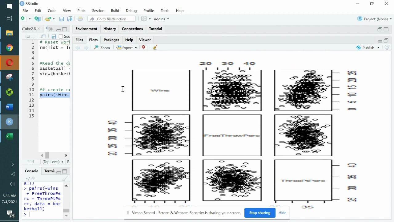 Scatter Plot Matrix in R - Create and Interpret