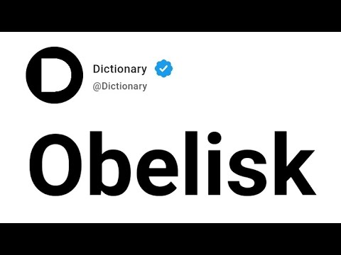 Obelisk Meaning In English