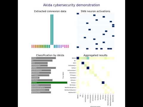 Using AKIDA SNN learns native (on chip) to classify cyber-security threats