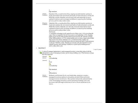MBA 6207 Textbook Quiz 1 18 out of 20 Questions and Answers pdf