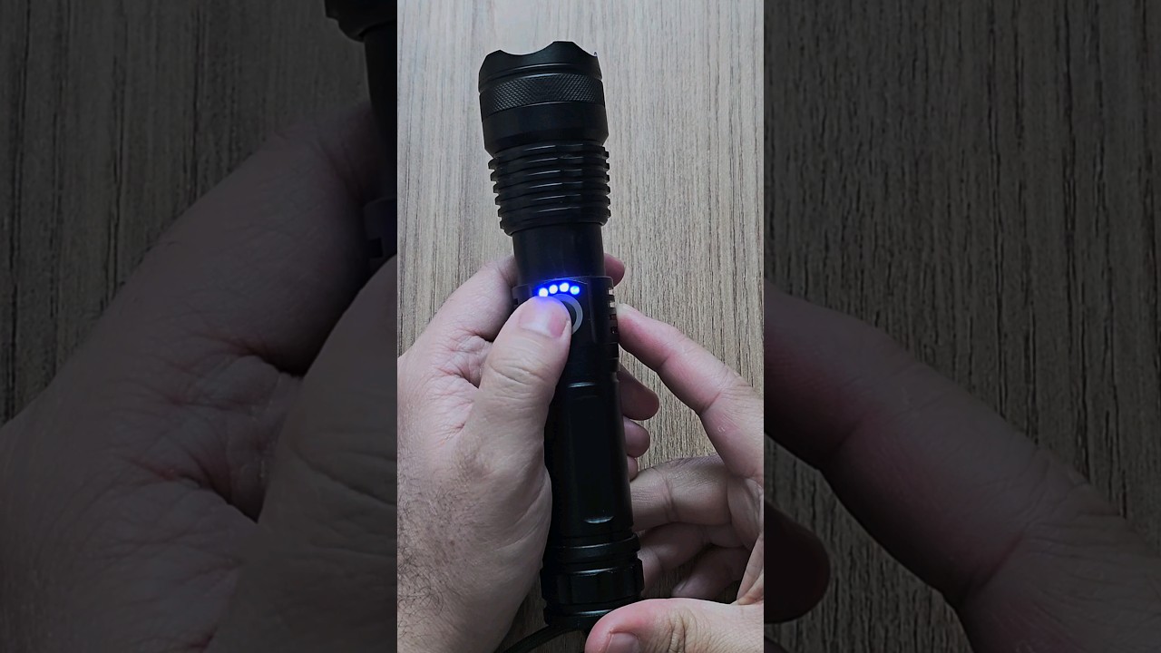 🔦👽Unboxing the T9 Tactical Flashlight, priced at R$39.00 on Shopee 🌙🛸😱