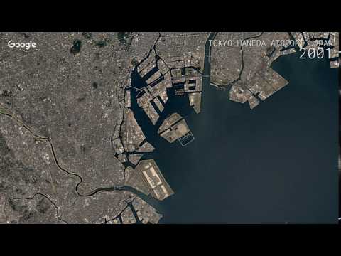Google Timelapse: Tokyo Haneda Airport, Japan