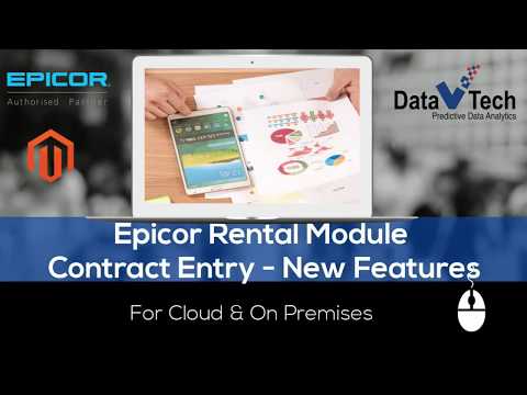 Epicor Rental Contract Entry - New Features