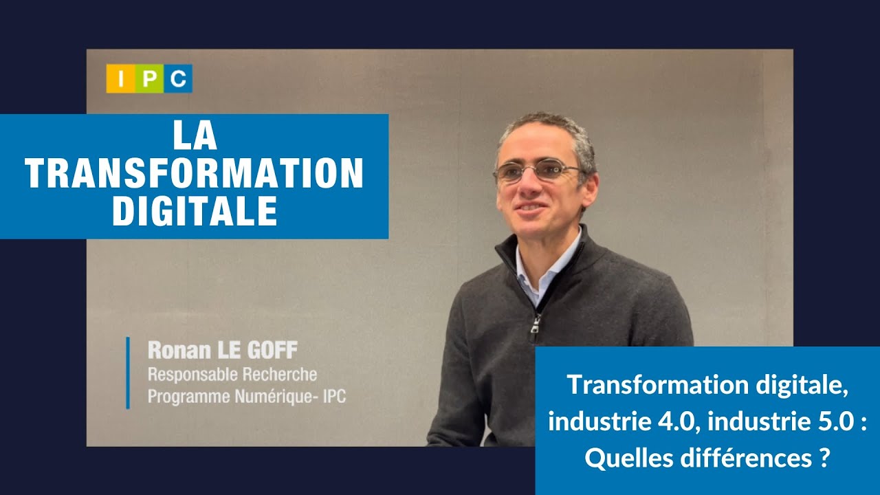 Transformation digitale, industrie 4.0, industrie 5.0 : quelles différences ?