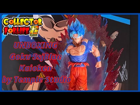 Unboxing Resina Goku Blue Kaioken by Temple Studio
