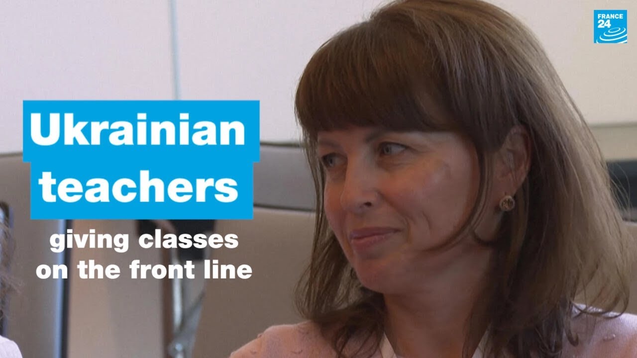 The Ukrainian teachers giving classes from the front line • FRANCE 24 English