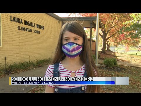 School lunch menu - November 2, 2020