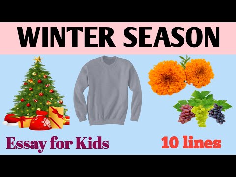 10 lines on Winter Season in English for kids | Seasons for kids | Winter Season