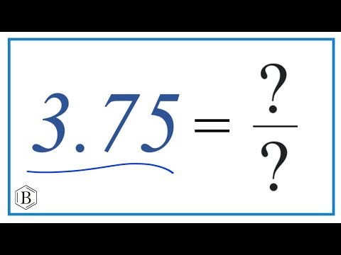 3.75 as a Fraction (simplified form)