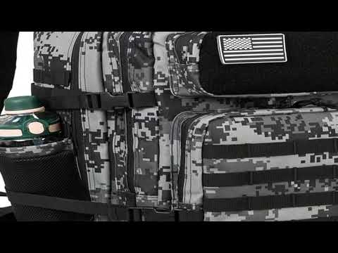 50L Tactical Backpack survival Bag Hunting MOLLE Backpack GYM For Men EDC Outdoor Hiking Rucksack Wi