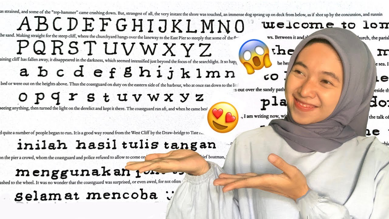 Belajar Menulis Font Typewriter Auto Seperti di Ketik