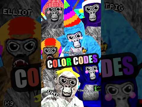 Color Code of Goats in Gorilla Tag ( Elliot, VMT .....)