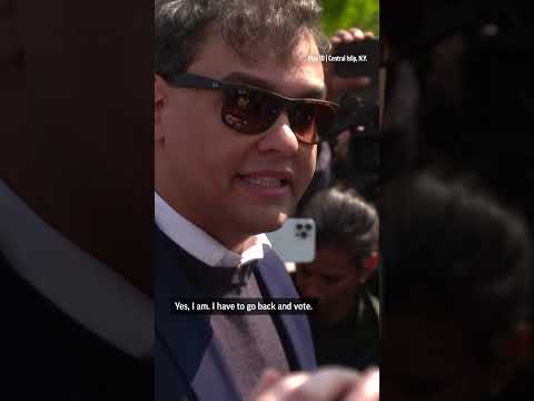 New York Republican George Santos says he won’t resign after pleading not guilty to federal charges.