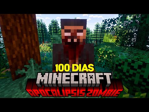 SOBREVIVÍ 100 DIAS EN UN APOCALIPSIS ZOMBIE EN MINECRAFT - CURSED WALKING