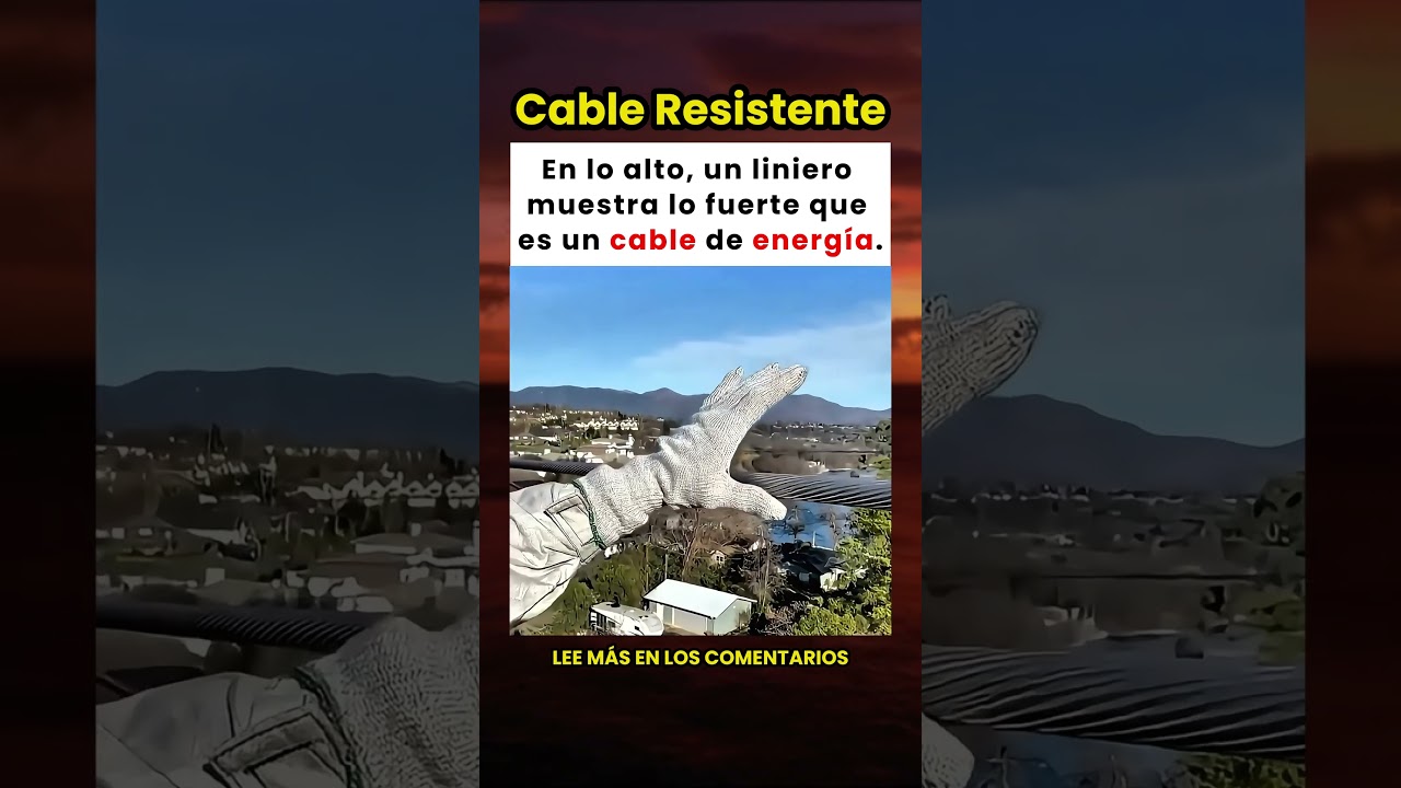 La increíble fuerza de un cable de alta tensión ⚡