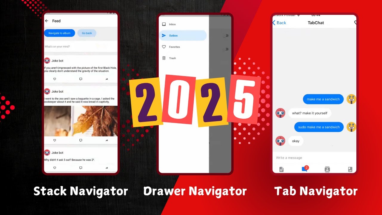 React Native Navigation Tutorial (2025) | Stack, Drawer & Bottom Tabs in 20 Min