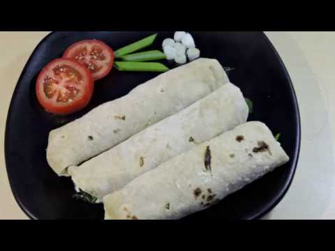 Make Spinach Wrap/Roll at Home in 2 mins | High in Vitamins, Minerals & Fiber