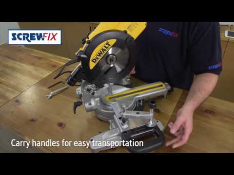 DEWALT DWS773-GB 216MM SINGLE-BEVEL SLIDING MITRE SAW | Screwfix