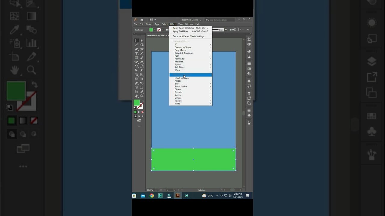 SVG Filter Effect in Adobe Illustrator