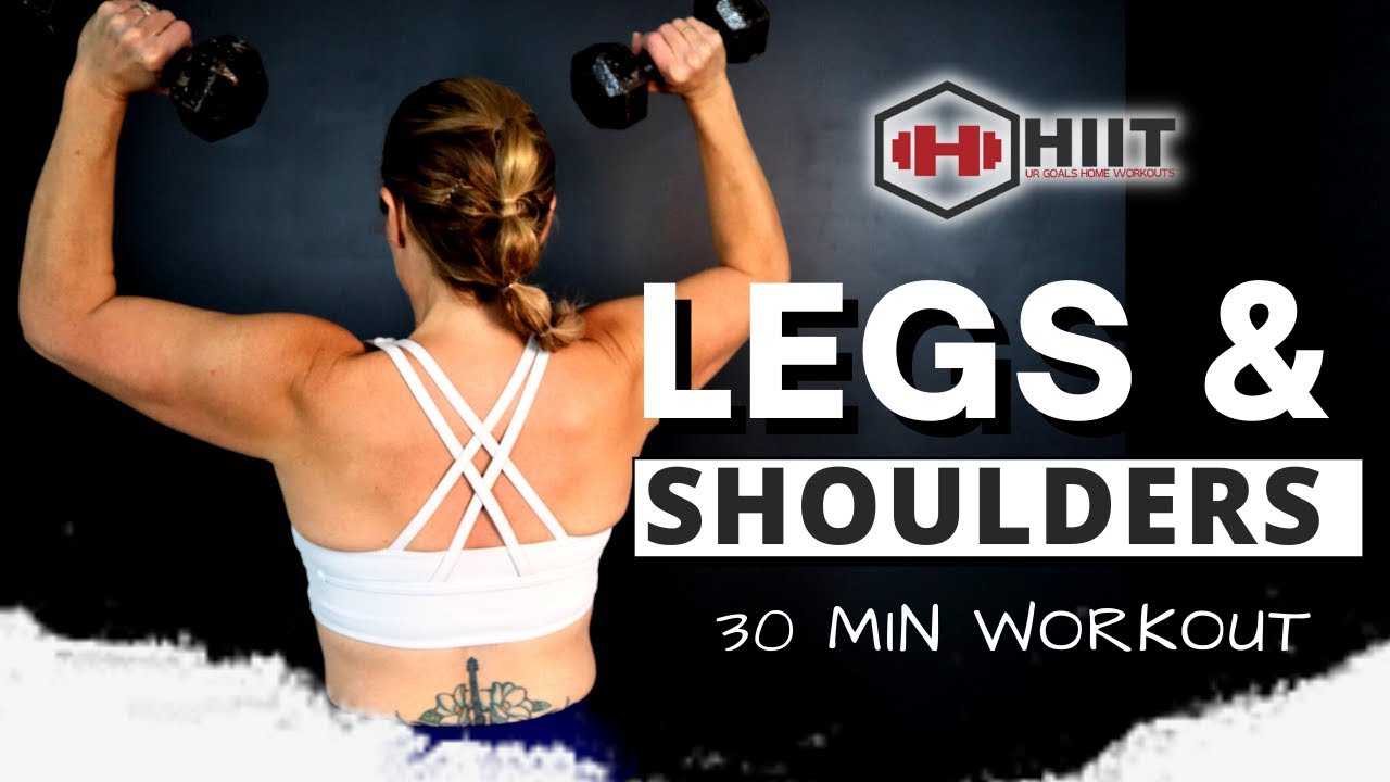 LEGS & SHOULDERS Dumbbell Workout // 30 Min TRI-SET Circuits