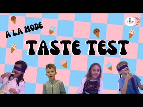 TASTE TEST CHALLENGE - A La Mode Ice Cream