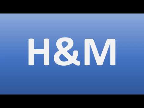 H&M Pronunciation (Swedish Clothing Company)