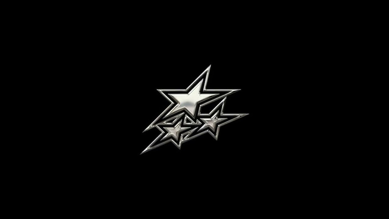 Silver stars wallpaper