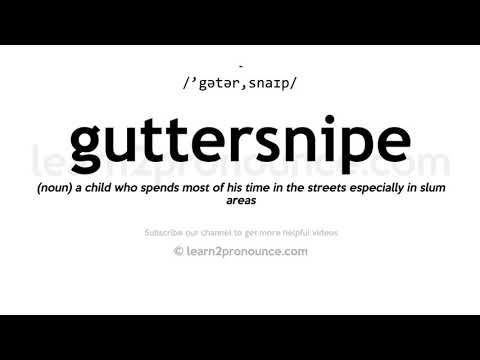 How to pronounce Guttersnipe | English pronunciation