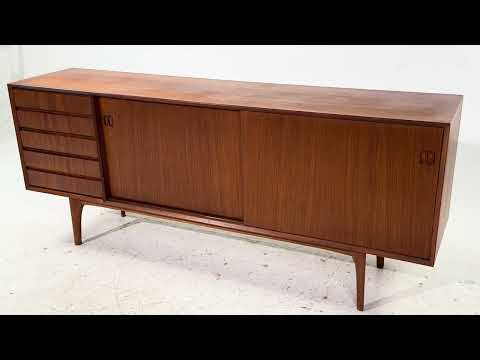 Erik Buch for Oddense Maskinsnedkeri Mid Century Danish Teak Credenza