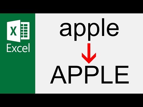 How to Change case of text in Microsoft Excel