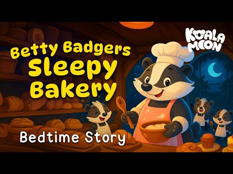 The CUTEST Bedtime Story π§ Betty Badger's Cozy Bakery π€ NON-STIMULATING Content for Kids