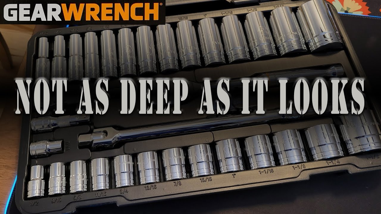 GEARWRENCH 33 Piece SAE Mechanics Socket Set Model 80715