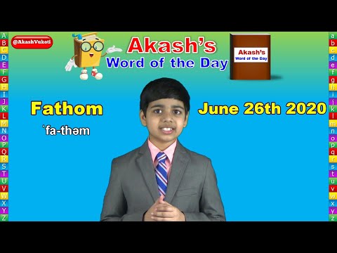 Fathom | Word of the Day