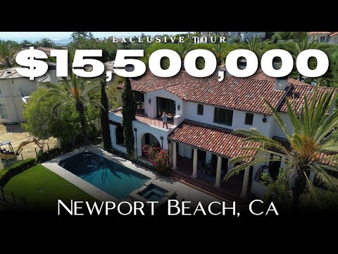 Inside a $15,500,000 Newport Coast mansion on PELICAN HILL Golf Course with INSANE Ocean Views!