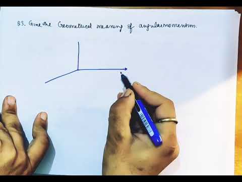 Q3. Geometrical meaning of angular momentum| system of particles | rotational motion