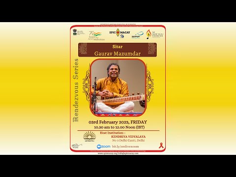 Gaurav Mazumdar | Sitarist | Rendezvous Series Live concert