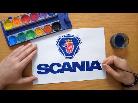 How to draw the Scania logo