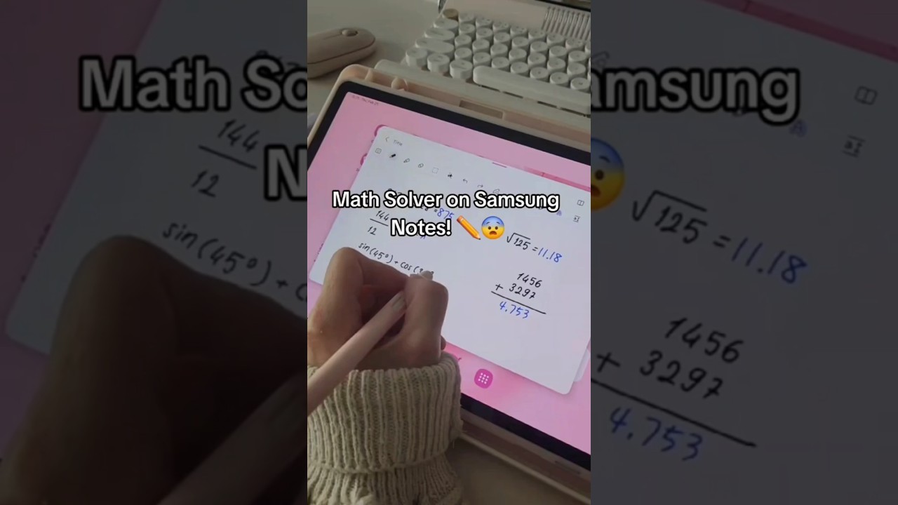Math Solver in Samsung Notes 😨✏️ Samsung Notes Hacks You Need to Know!