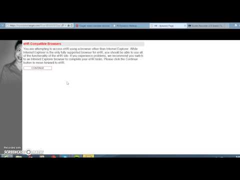 How to access Employee information at home using Target eHR system