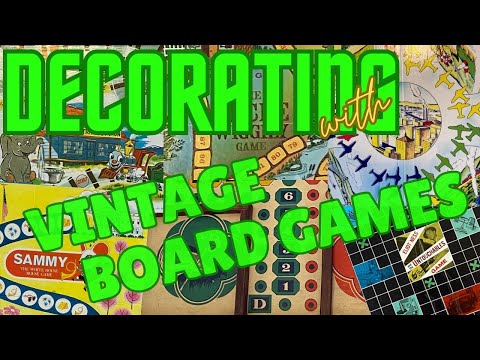 Vintage Board Games - for fun and decoration