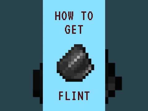 Minecraft: How to Get Flint #shorts