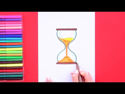 How To Draw An Hourglass Step by Step – I'm Youtuber – Follow my videos ...