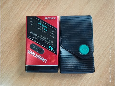 Sony Walkman radio Cassette player WM F 101 red Working video | Reverb