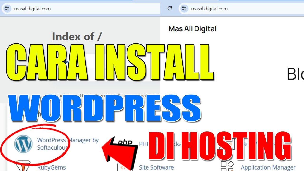 🚀 Cara Install WordPress di cPanel Hosting Paling Mudah untuk Pemula! Full Tutorial