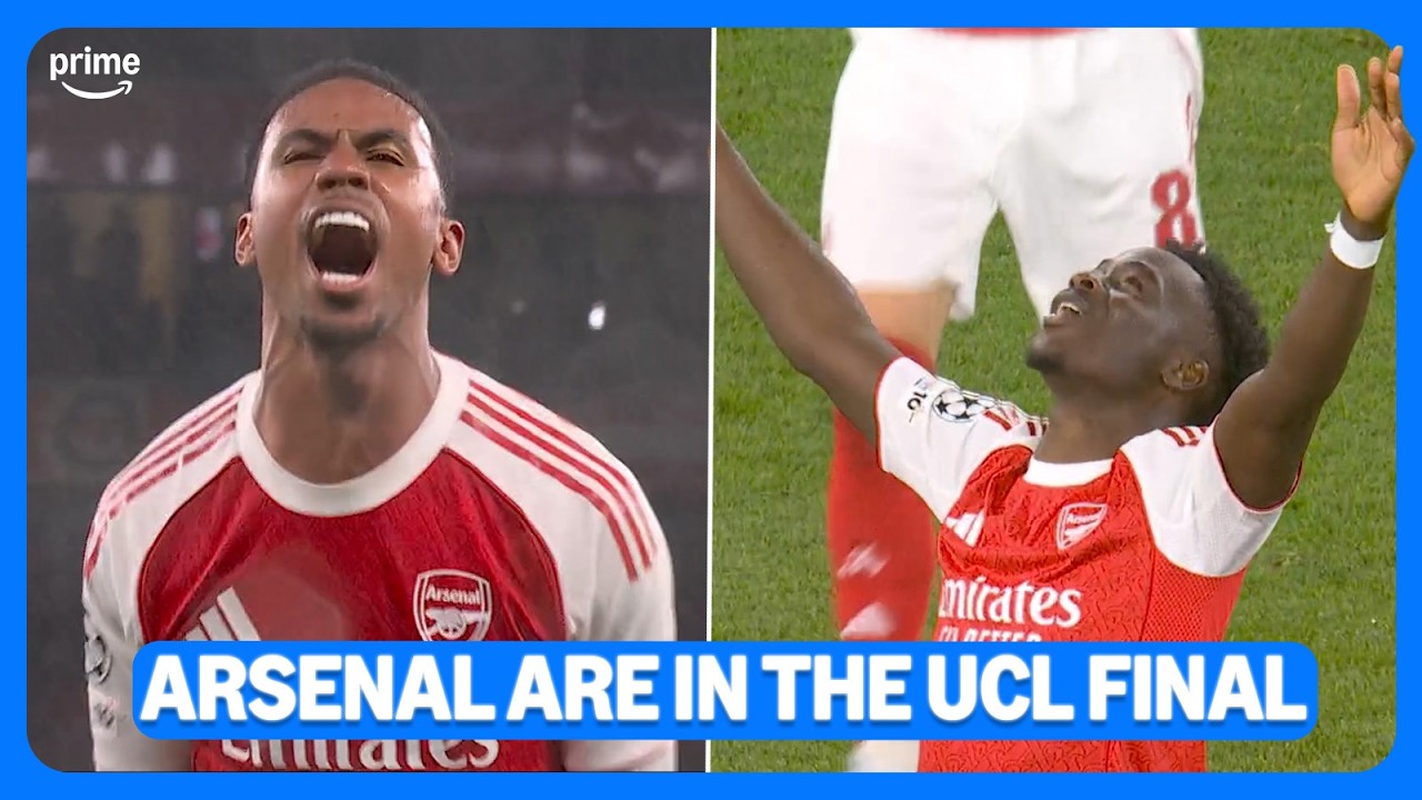 FULL TIME SCENES 🚨 Arsenal reach the UEFA Champions League Final 🤩