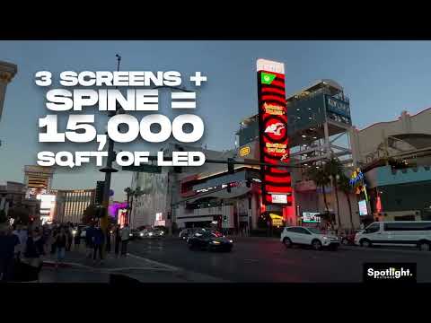 LINQ Giant Pylon LED Digital Marquee | Maximum Brand Exposure on Las Vegas Blvd
