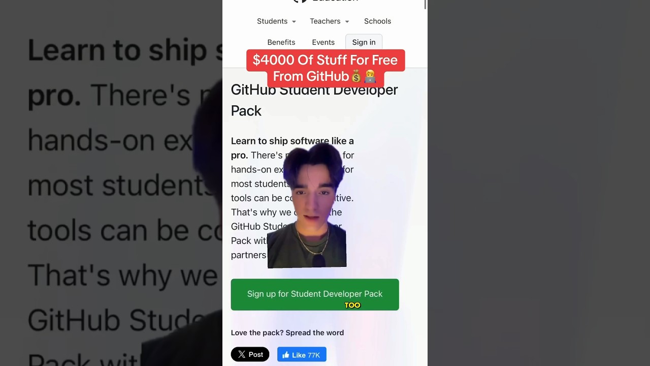GitHub Student Developer Pack is a life saver 🎒 #coding #github #computerscience