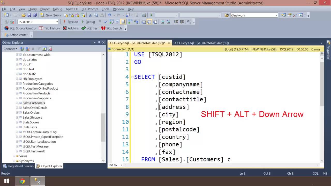 SQL Server Tip: Quickly Alias Columns