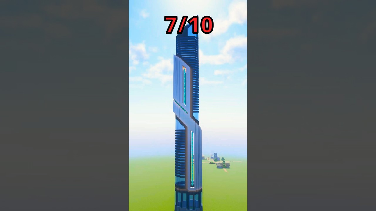 Which Futuristic Minecraft Build is the Best? #shorts #minecraftbuild #minecraftshorts #minecraft