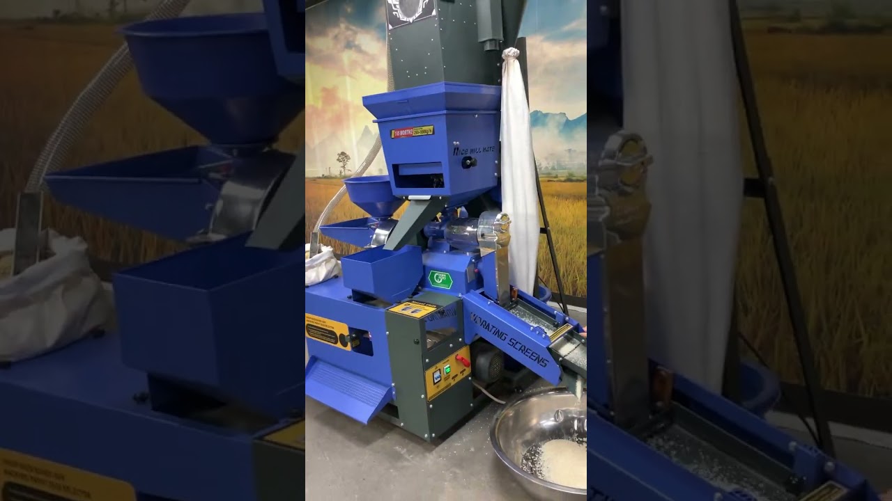 7 in1 Multi-functional rice mill, one machine multi-purpose, easy rice milling.#ricemill #machinery